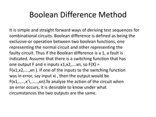 Fault detection and test minimization methods | PPTX
