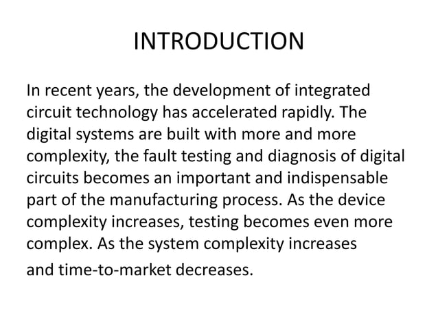 Fault Detection And Test Minimization Methods Pptx