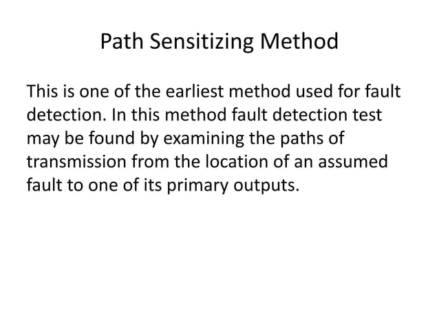 Fault Detection And Test Minimization Methods Pptx