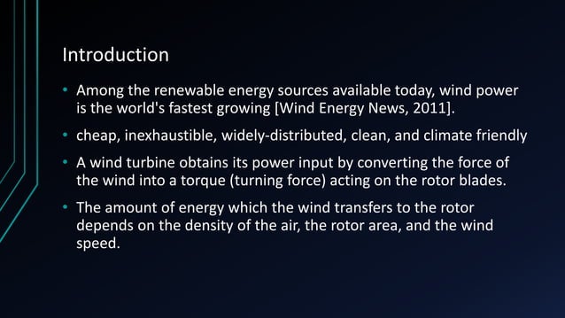 Fault diagnosis & fault tolerance in wind turbines | PPTX