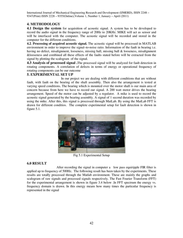 Fault diagnosis of bearing | PDF