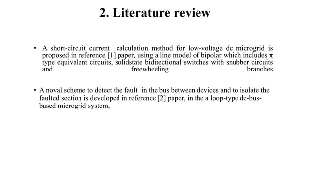 Fault Detection And Isolation In Low Voltage Dc Bus Microgrid System Ppt
