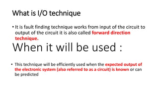 Fault finding method io and oi | PPTX