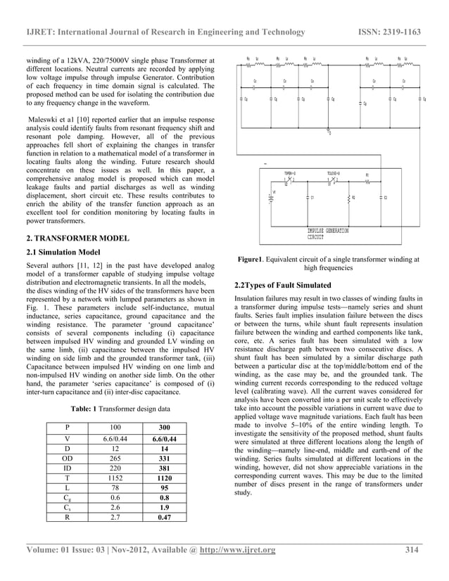 Fault identification in transformer winding | PDF
