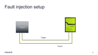 Using fault injection attacks for digital forensics | PPT