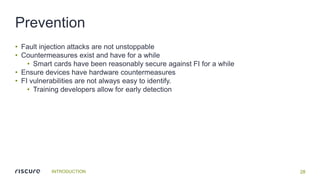 Using fault injection attacks for digital forensics | PPT