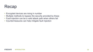 Using fault injection attacks for digital forensics | PPT