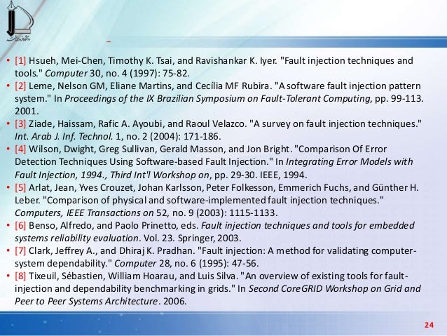 Fault Injection Techniques Design Pattern For Fault Injector System