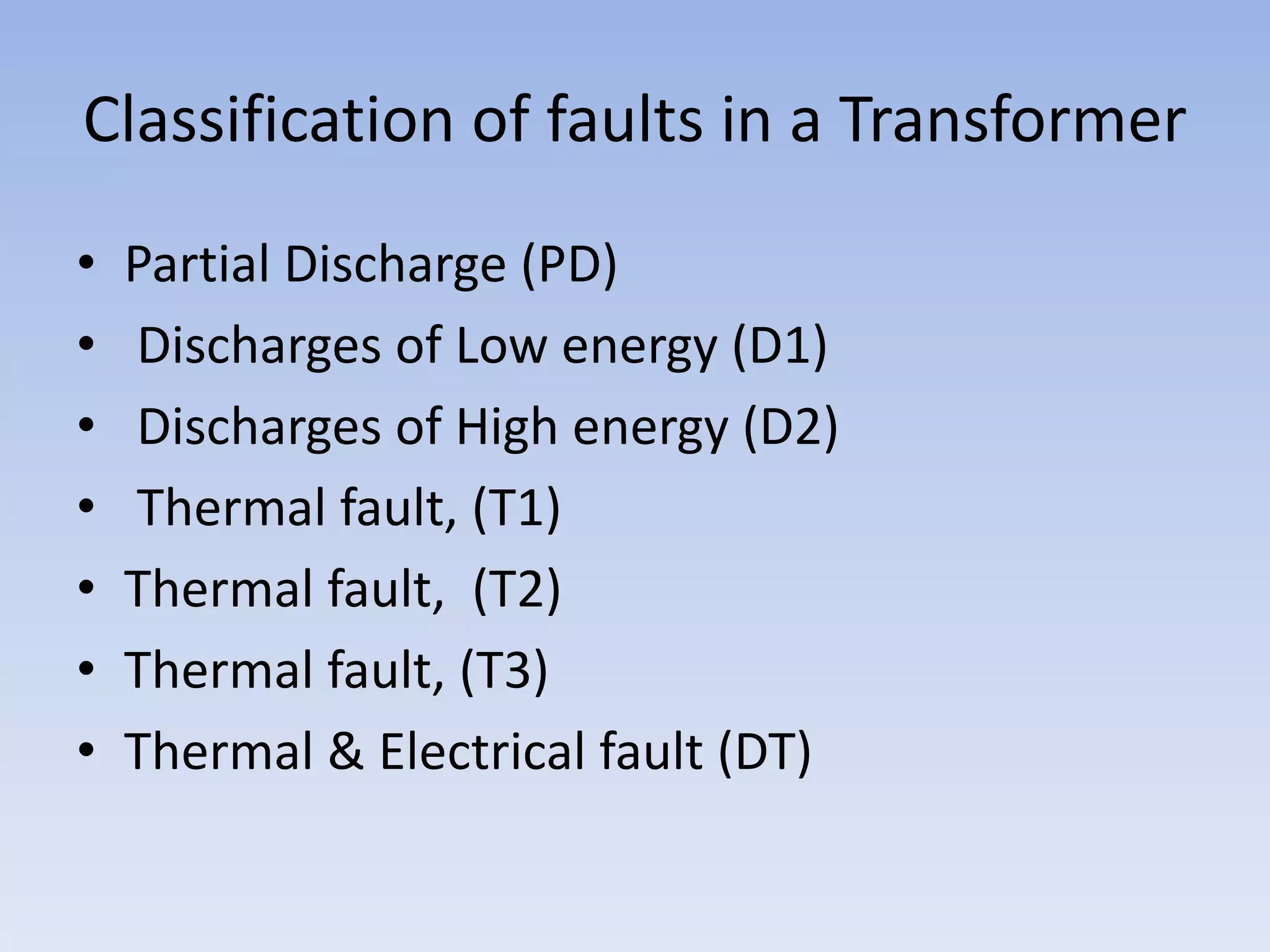 Fault interpretation for power transformer using dissolved gas | PPT