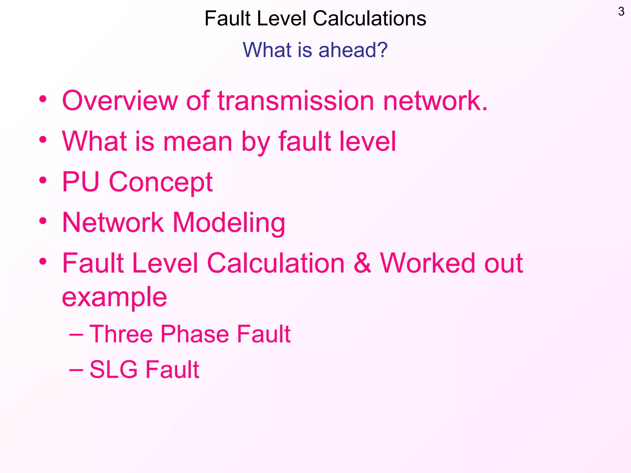 Fault level calculations | PPT