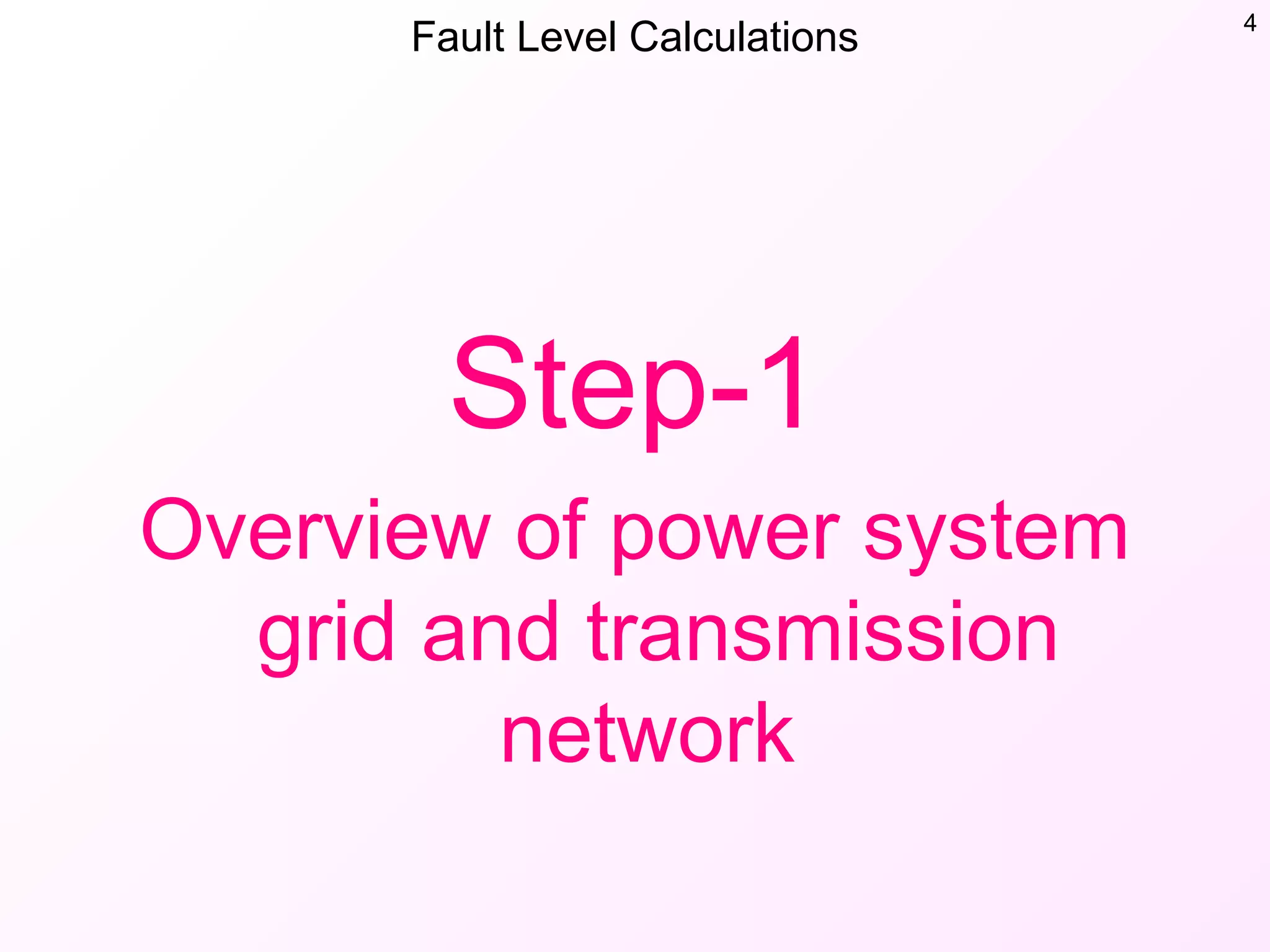 Fault level calculations | PPT