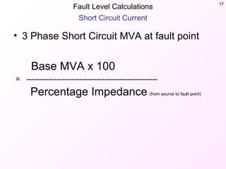 Fault level calculations | PPT