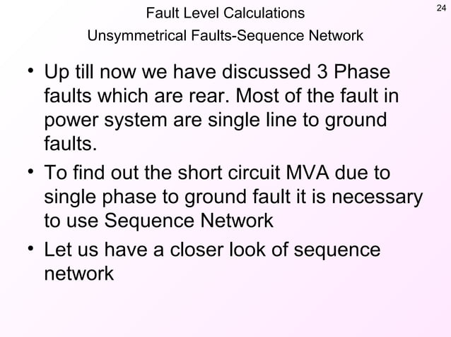 Fault level calculations | PPT