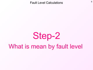 Fault level calculations | PPT