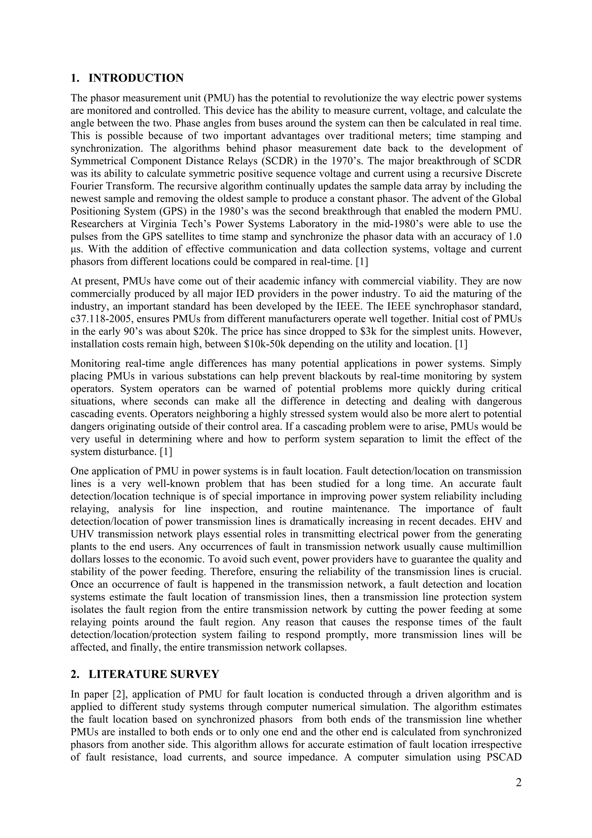 Fault Location In Sec Interconnected Network Based On Synchronized Phasor Measurements Pdf