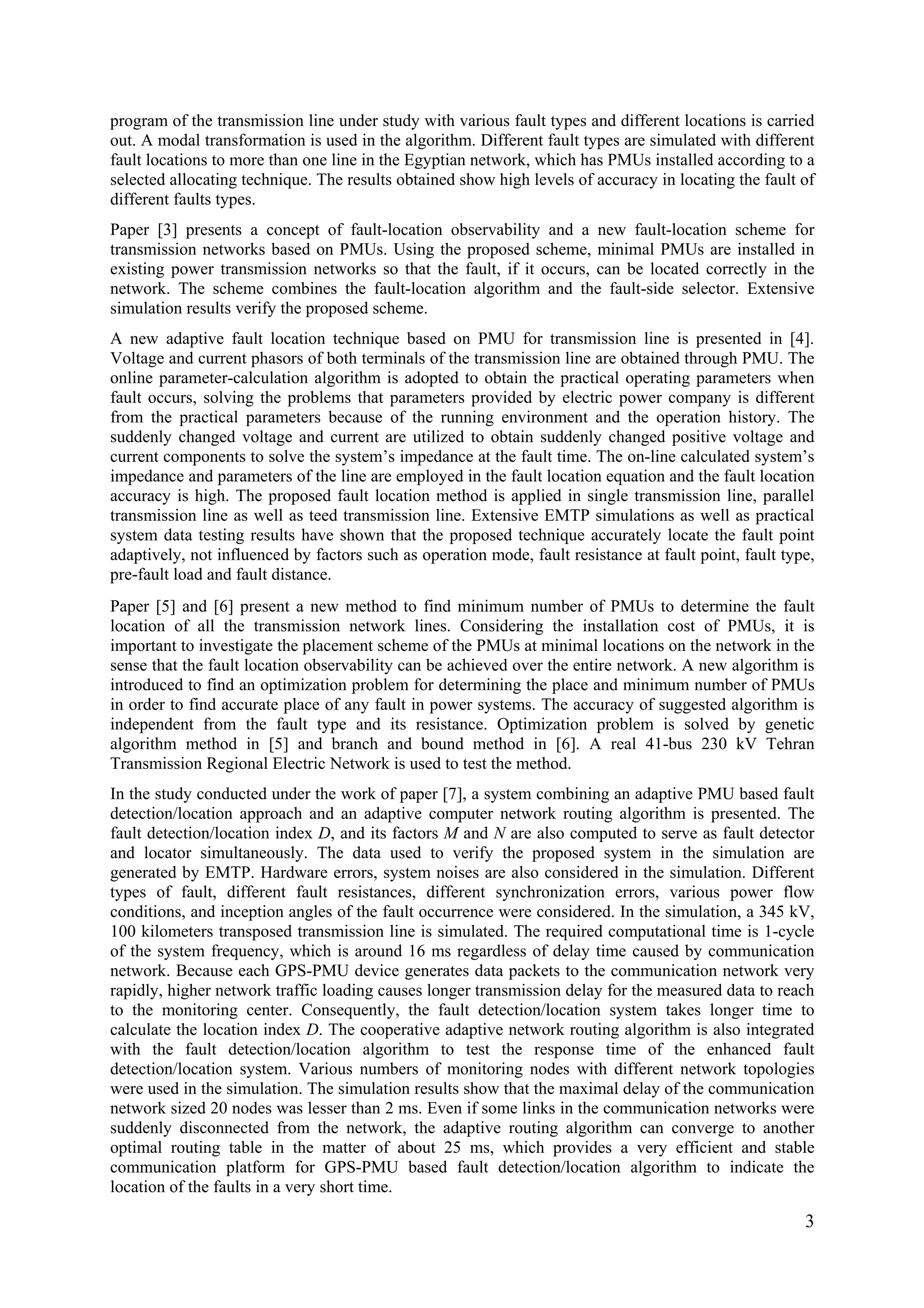 Fault Location In Sec Interconnected Network Based On Synchronized Phasor Measurements Pdf