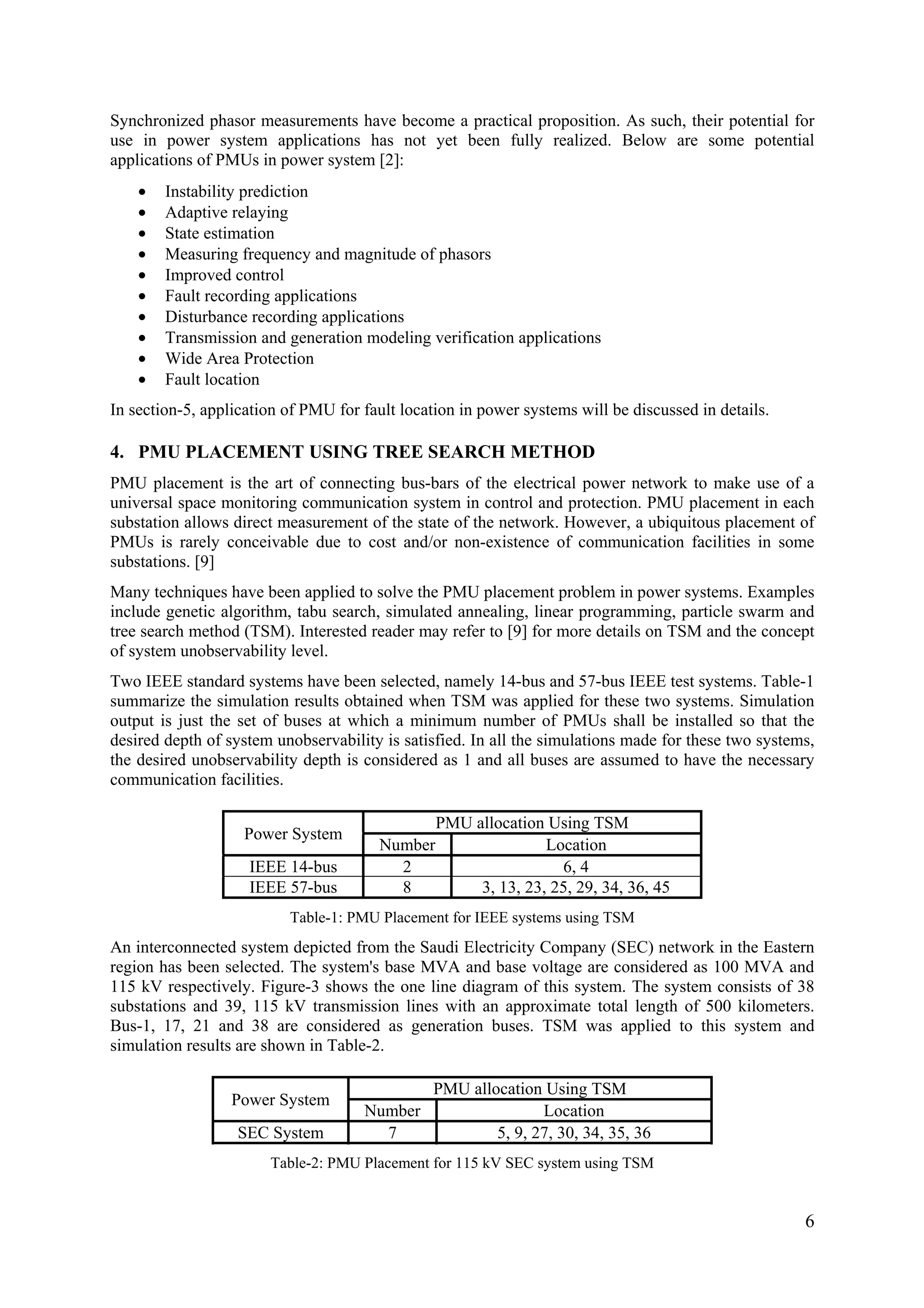 Fault Location In Sec Interconnected Network Based On Synchronized Phasor Measurements Pdf