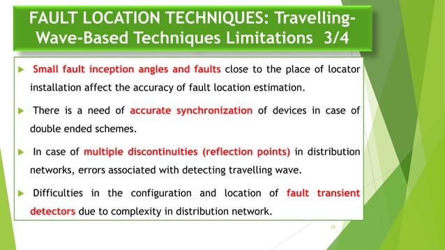 Fault location techniques in smart distribution system | PPT