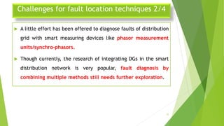 Fault location techniques in smart distribution system | PPT