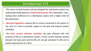 Fault location techniques in smart distribution system | PPT
