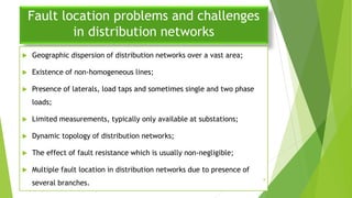 Fault location techniques in smart distribution system | PPT