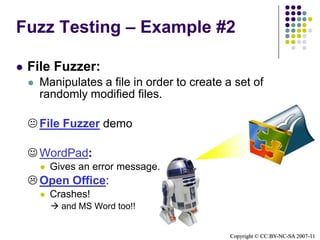 Fault Models and Fuzzing | PPT