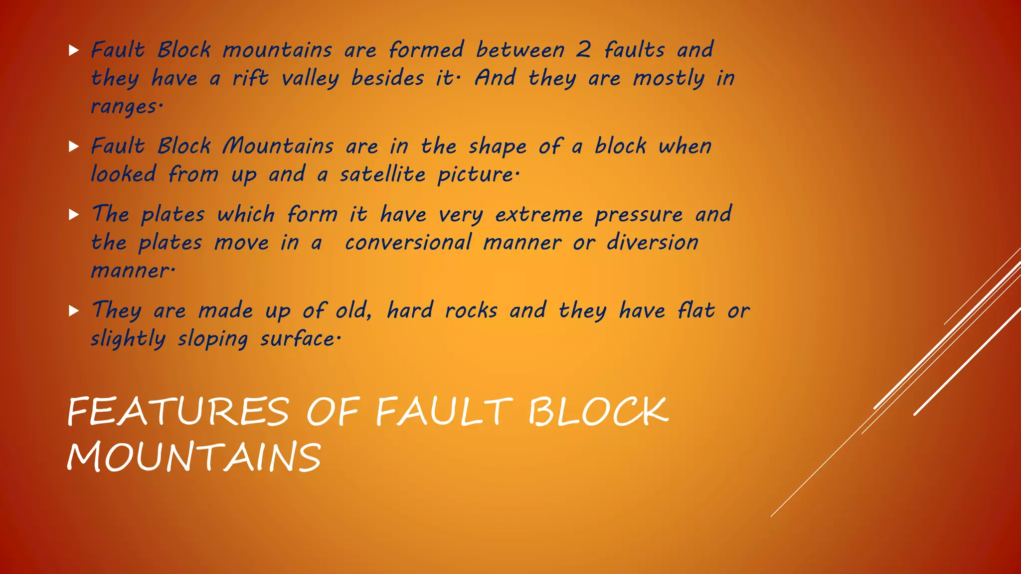 Fault mountains | PPTX