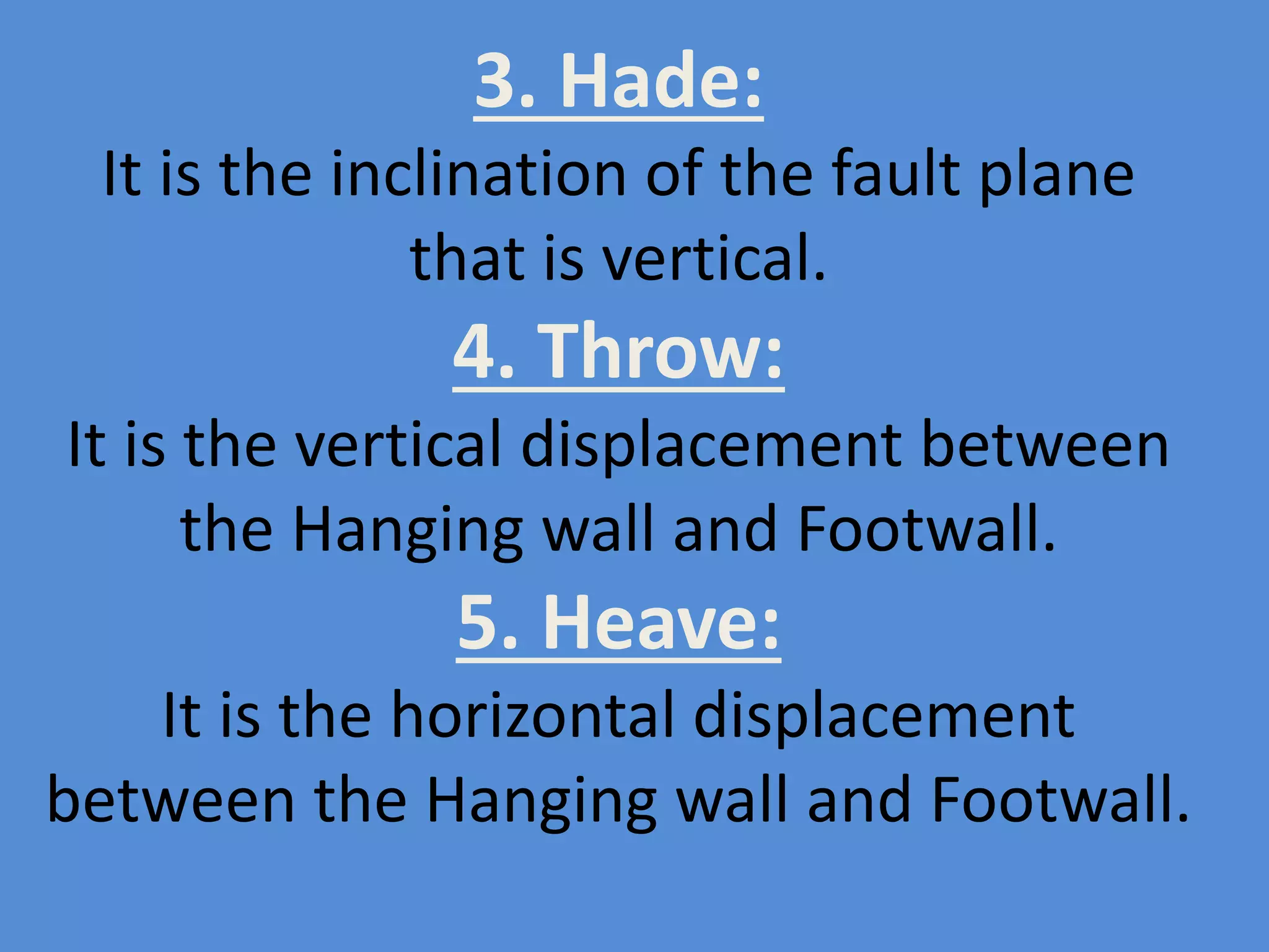Fault - Parts & Types - Field Evidences | PPTX