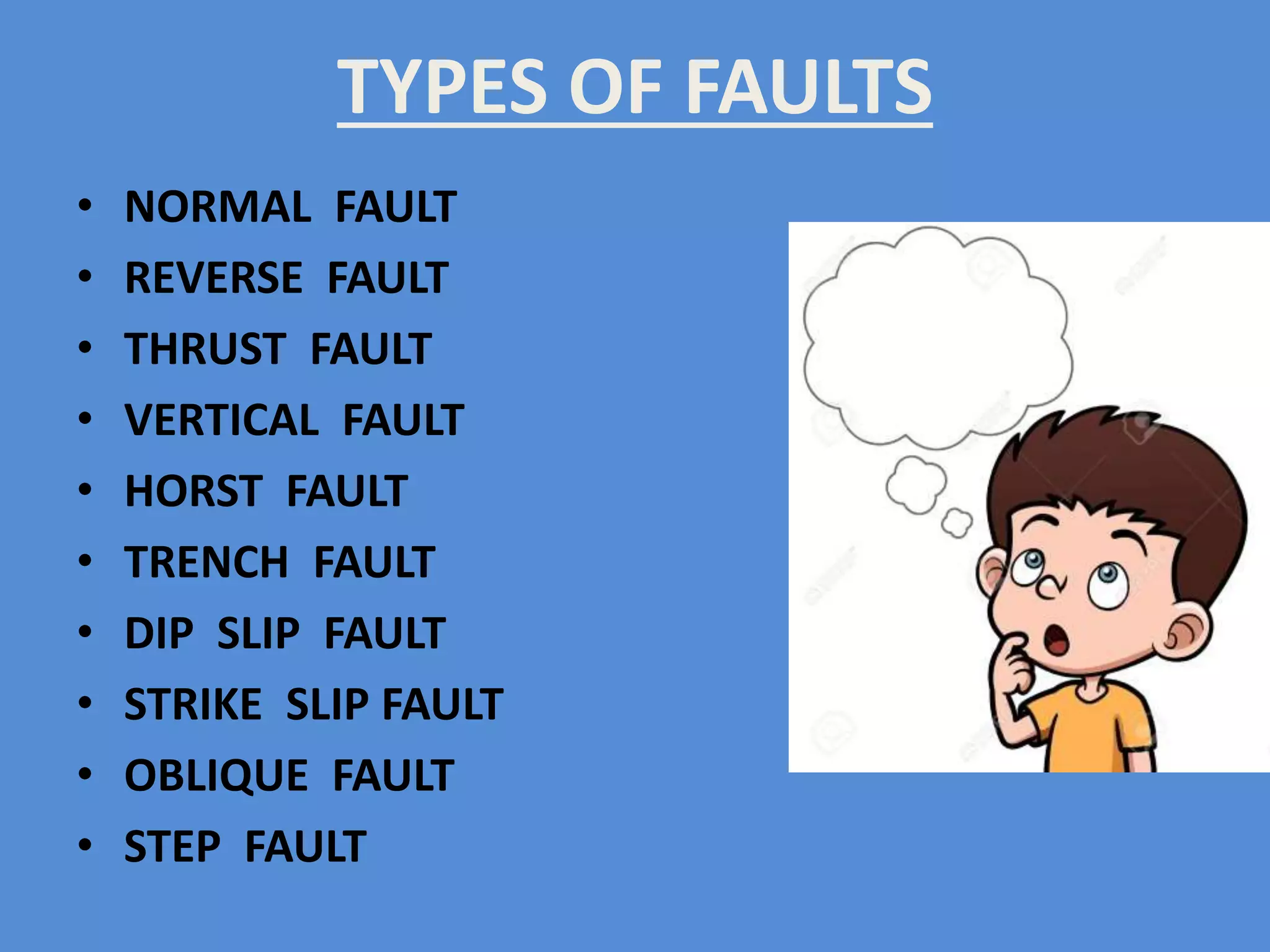 Fault - Parts & Types - Field Evidences | PPTX