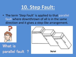 Fault - Parts & Types - Field Evidences | PPTX