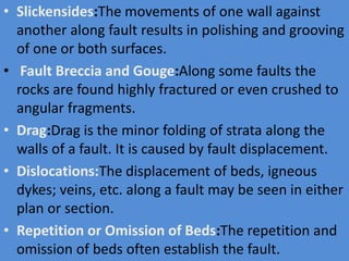 Fault - Parts & Types - Field Evidences | PPTX