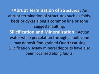 Fault - Parts & Types - Field Evidences | PPTX