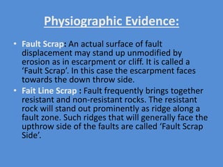 Fault - Parts & Types - Field Evidences | PPTX