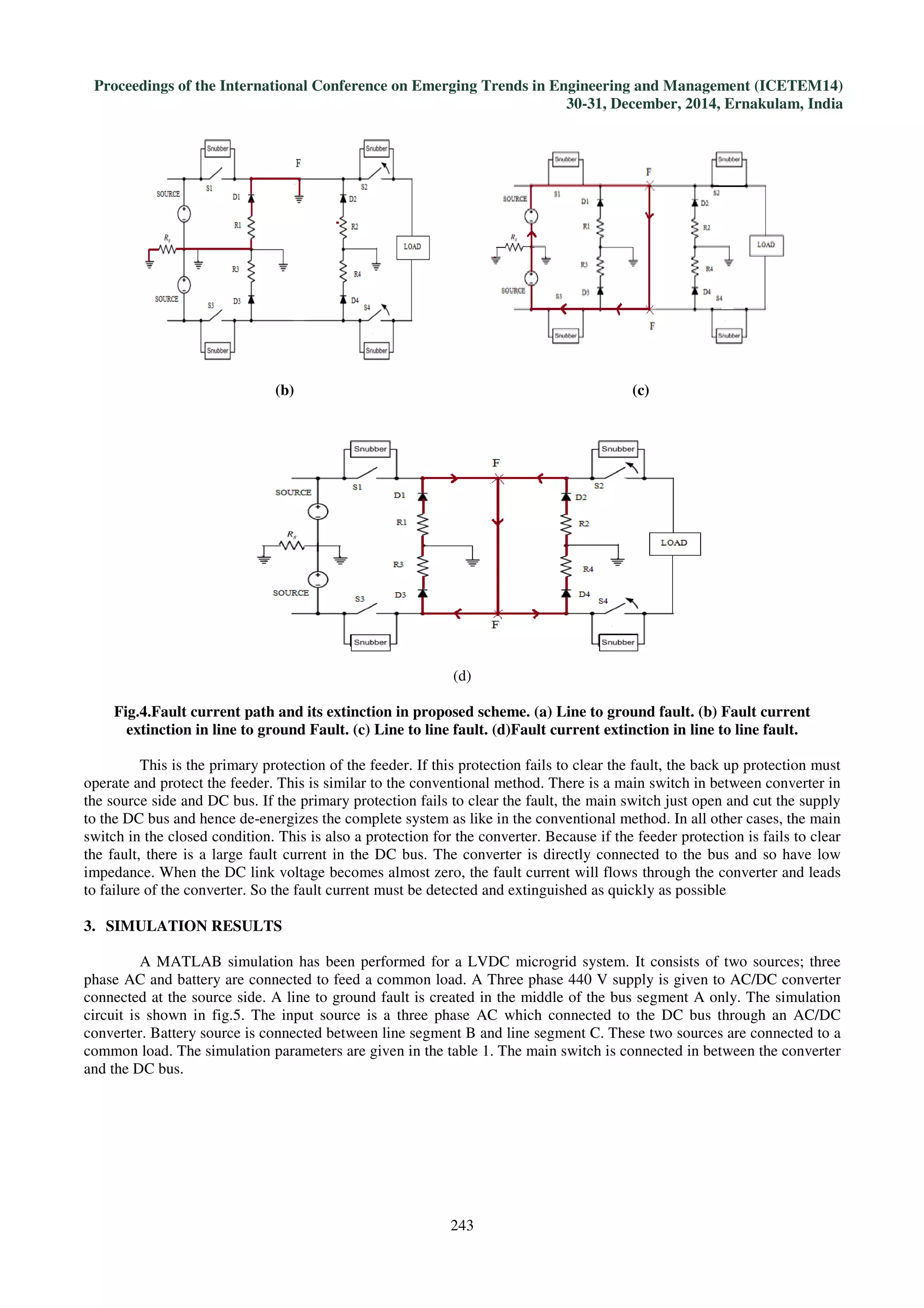 Fault protection of a loop type low voltage dc bus based microgrids | PDF