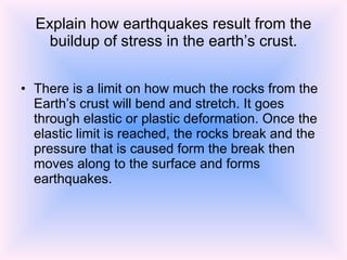 Faults and forces 9.1 | PPT | Geology | Science