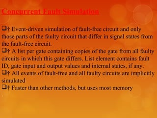 Fault simulation | PPT