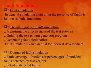 Fault simulation | PPT
