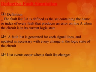 Fault simulation | PPT