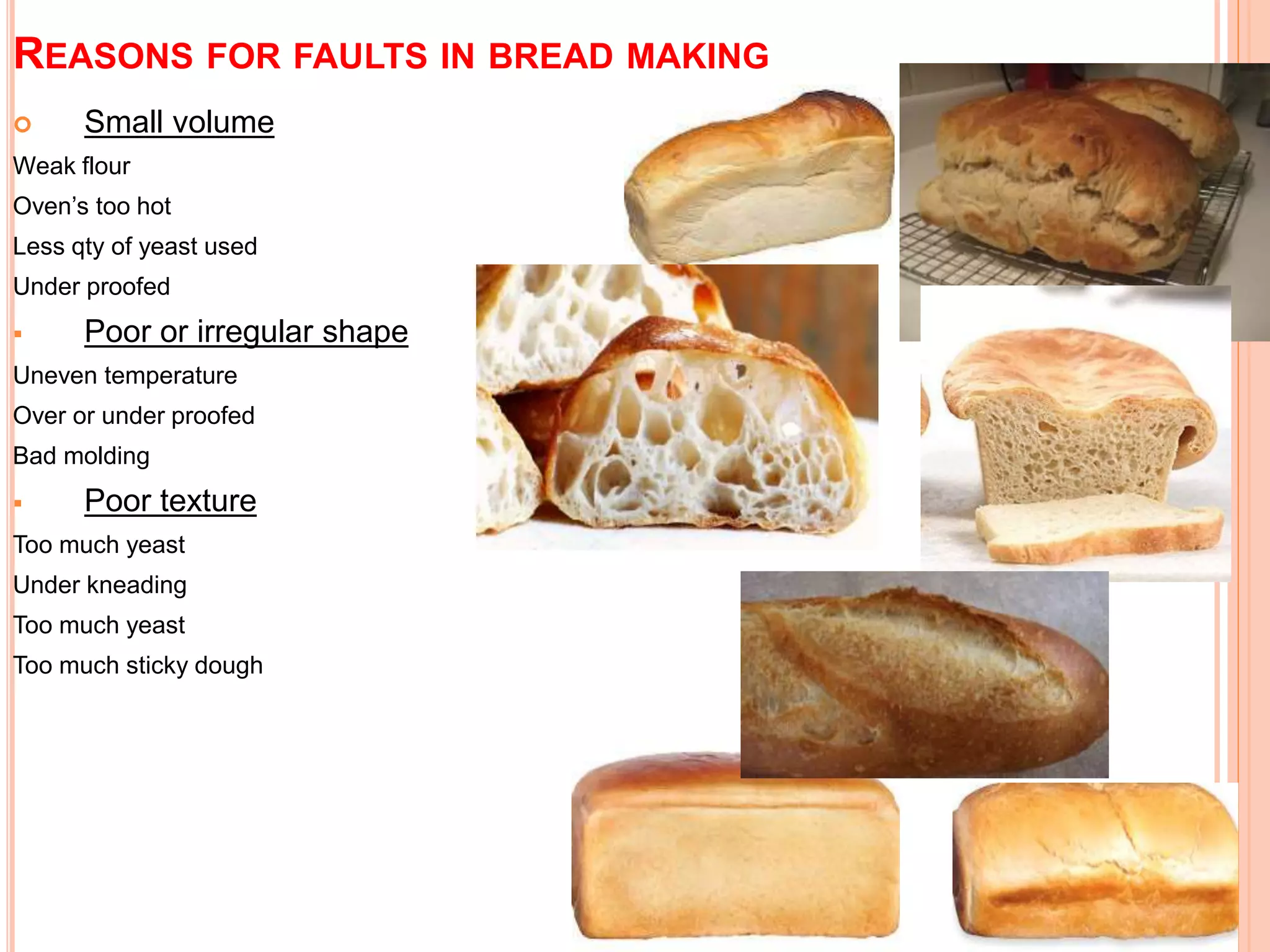 Faults in bread making | PPT