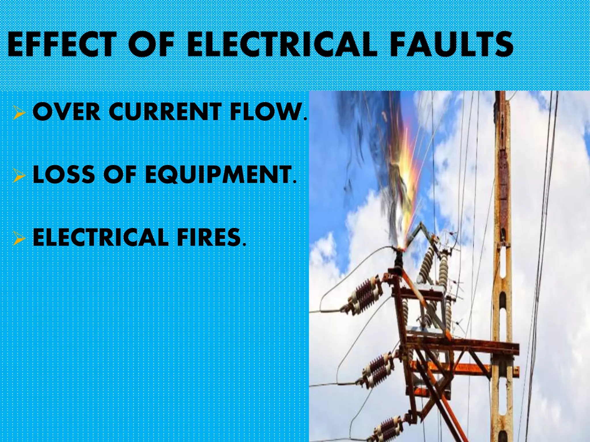 Faults in electrical power system by vishal kumar from niec delhi | PPTX