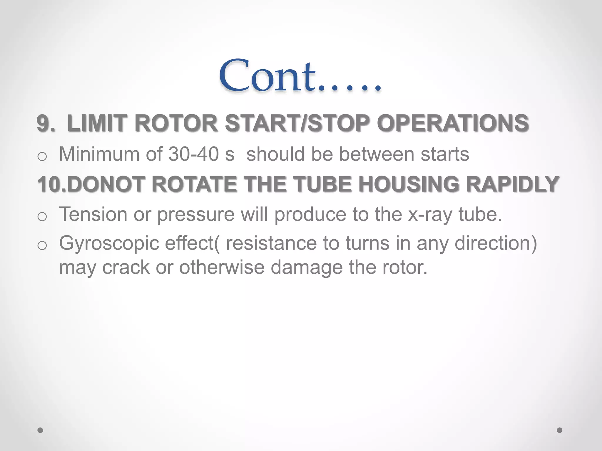 Faults in x ray tube and its care | PPTX