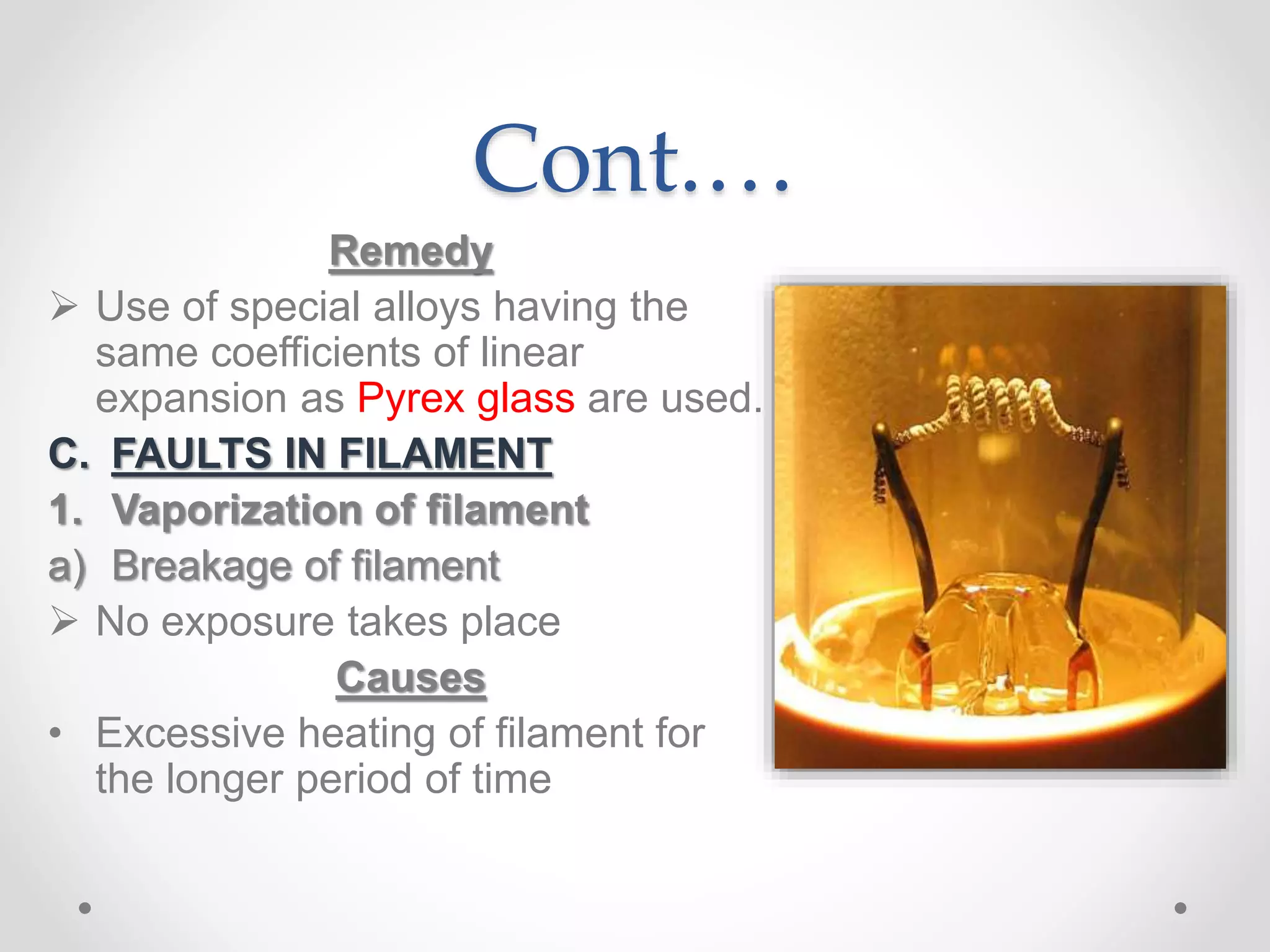 Faults in x ray tube and its care | PPTX