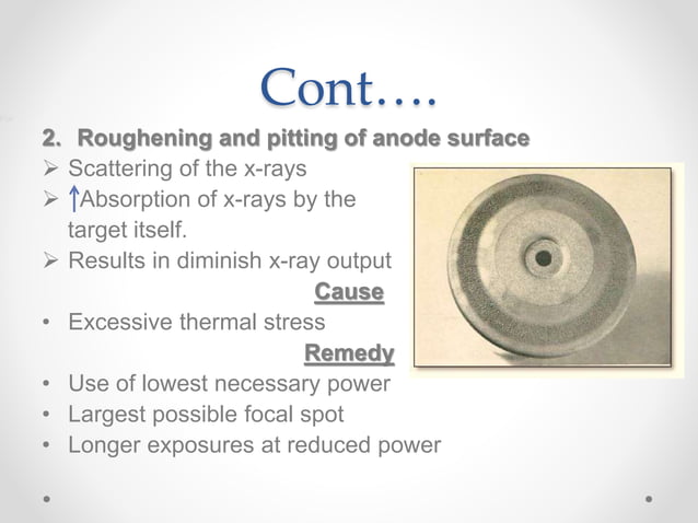 Faults in x ray tube and its care | PPTX