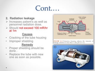Faults in x ray tube and its care | PPTX