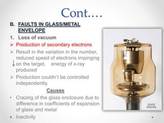 Faults in x ray tube and its care | PPTX