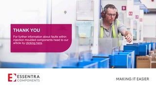 Injection Moulding Component Faults: A Visual Guide | PPT