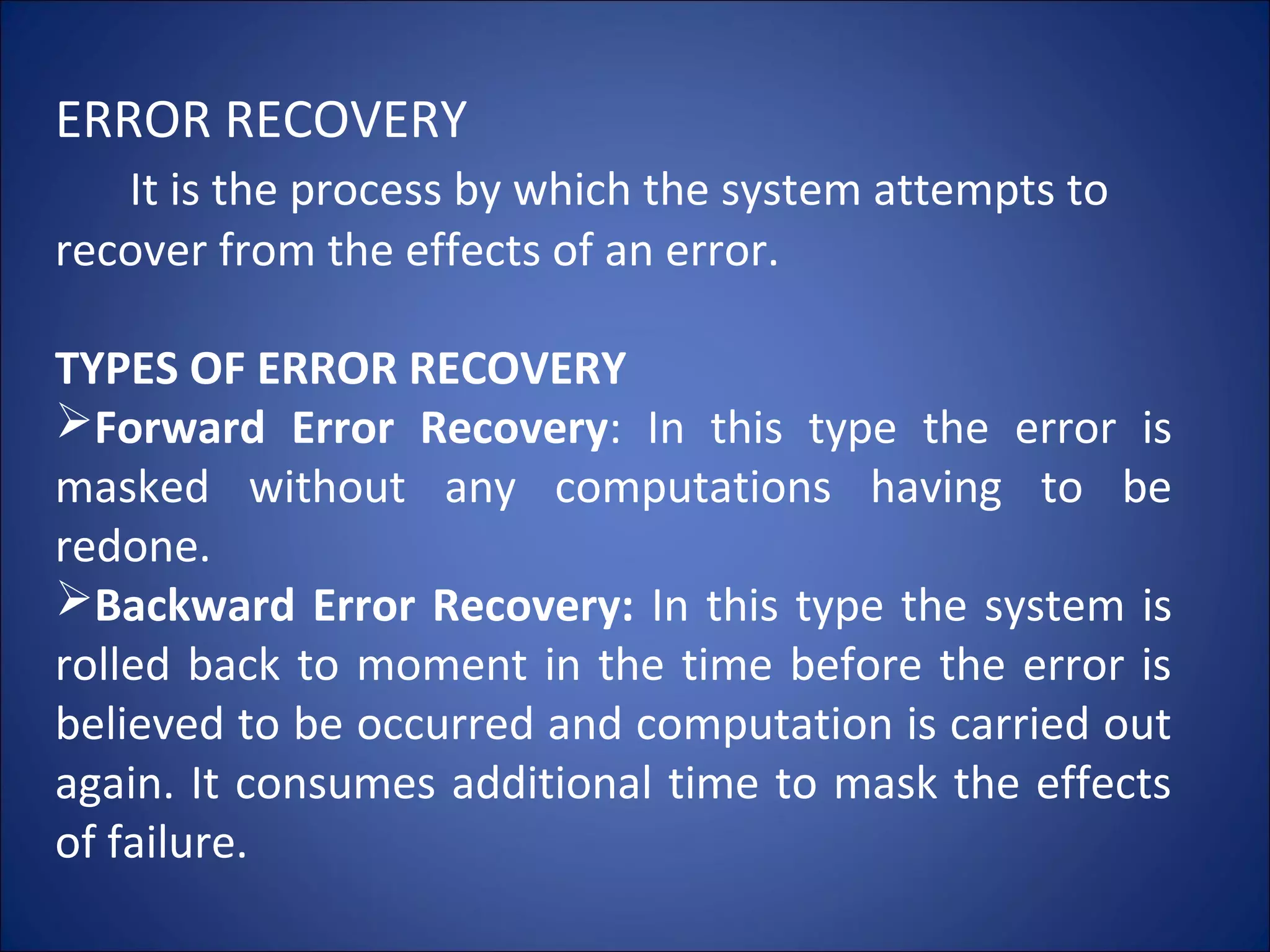 Fault tolearant system | PPT