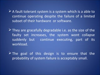 Fault tolearant system | PPT