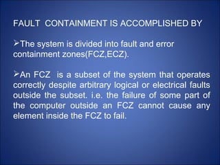 Fault tolearant system | PPT