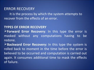 Fault tolearant system | PPT